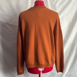 Ardene | Sweaters | Ardene Brown Crewneck Sweater With Bold Text Sm349 ...